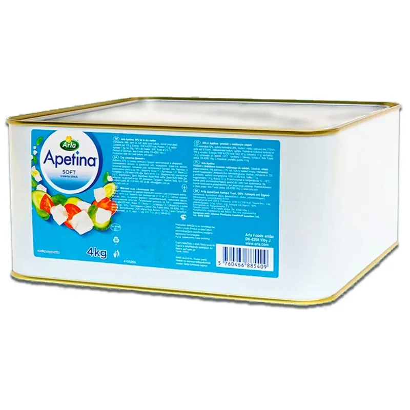 Queso Blanco tipo Feta 40%MG ARLA APETINA 4kg 3/Caja, ALIMENTOS-LÁCTEOS ...