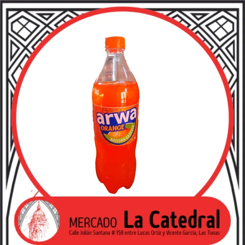 Refrescos Arwa Naranja 1L, BEBIDAS - Mercado Martha y Máximo | El Yerro ...